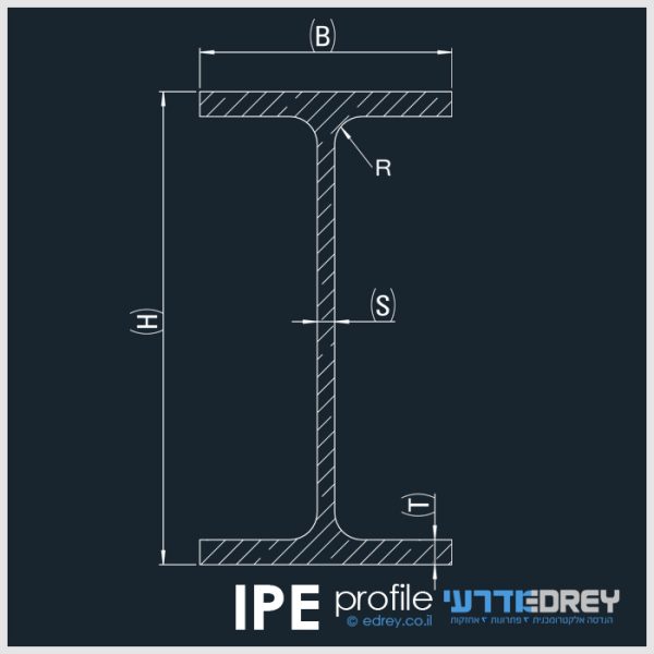 טבלאות פרופילי פלדה | מידע טכני – Edrey systems engineering